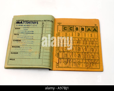 Ration book from the Second World War. Dated 1942 Stock Photo: 90850783 ...