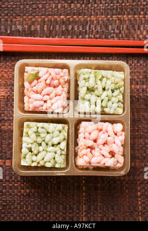Puffed rice sweets from Asia FoodCollection Stock Photo - Alamy
