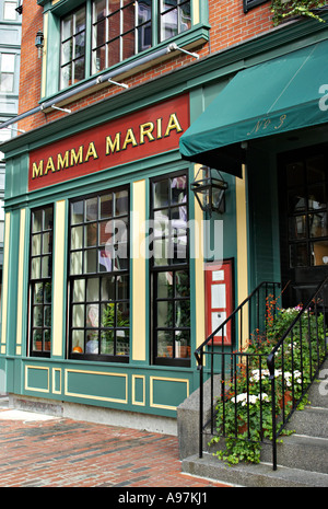 MASSACHUSETTS Boston Exterior of Mamma Maria Italian restaurant in ...