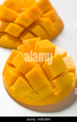 Fresh mango cut into cubes FoodCollection Stock Photo - Alamy