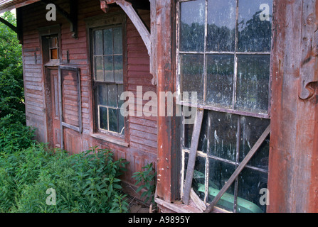 OLD RAILROAD DEPOT AT SPRING RANCH, A GHOST TOWN-RIVER CROSSING Stock ...
