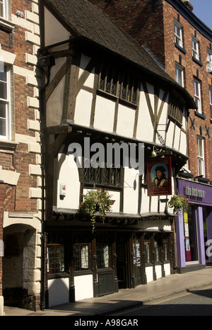 The Kings Head Pub in Shrewsbury is a three-storey timber framed ...