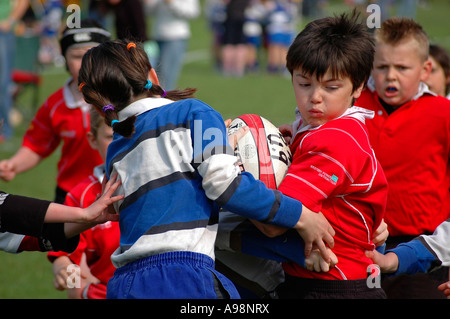 school children playing rugby in the United Kimgdom Stock Photo - Alamy
