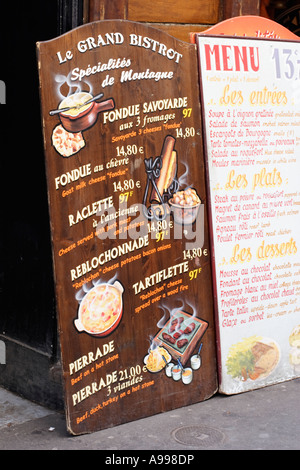 FRENCH DRINKS MENU BOARD Stock Photo - Alamy