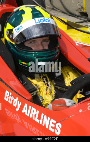 Mario Haberfeld in the cockpit of his Reynard Cosworth Ford at the ...