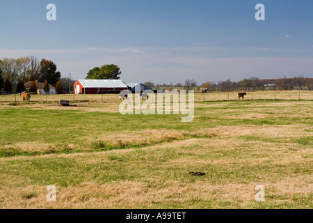 Oklahoma OK USA Oklahoma countryside along highway US scenic 412 Stock ...