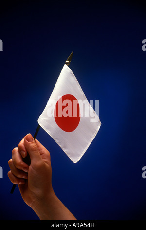 Hand With Japanese Flag Stock Photo - Alamy