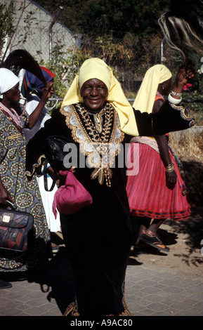 Happy Smiling Woman of the Ovambo Tribe, Omaheke Village, Namibia ...