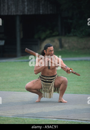 Maori Haka Ritual Dance Rotorua New Zealand Stock Photo - Alamy