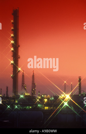 Cracking towers in petrochemical plant Stock Photo - Alamy