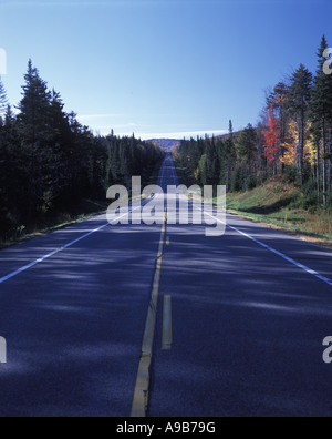 ROUTE 28 HIGHWAY ADIRONDACK PARK NEW YORK STATE USA Stock Photo - Alamy