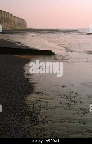 Fishing port of Le Treport at the mouth of the River Bresle Seine ...