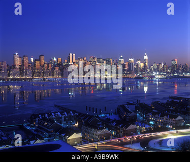 Ice floating on the river in winter Stock Photo - Alamy