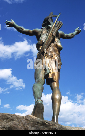 Hail to the Sunrise’ Mohawk Trail Indian Statue – Massachusetts USA ...