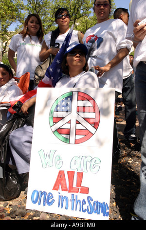 Immigration rally, Dallas, Texas, USA Stock Photo - Alamy