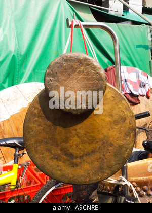 Music instrument gong Hong Kong China Stock Photo - Alamy
