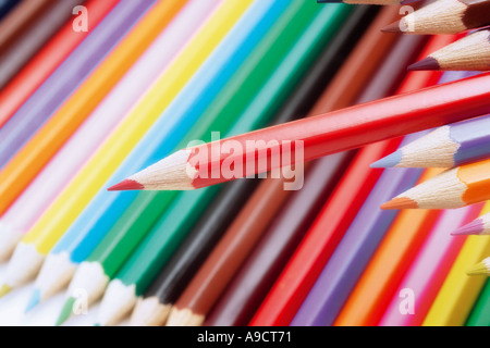 multicolored coloured pencils Stock Photo - Alamy