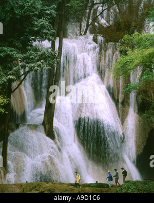 water of Kuang Si waterfall, Luang Prabang. Laos Stock Photo - Alamy
