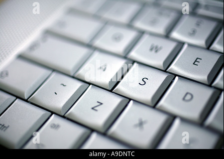 Close-up of computer keyboard with dramatic side lighting Stock Photo ...