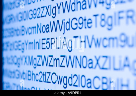 hacker computer secret code displayed monitor Stock Photo - Alamy