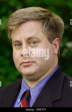 Michael Lind American journalist and historian pictured at Hay Festival ...