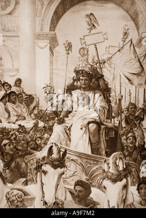 Triumph of a Roman Emperor in Rome, here at the Forum, the story of the ...