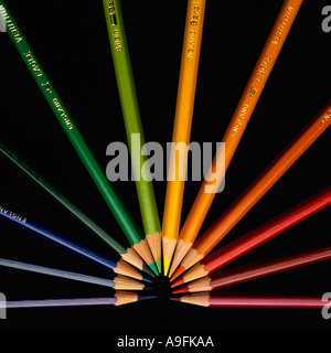 crayon, radiating, crayons Stock Photo - Alamy