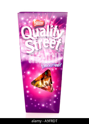 A selection of Nestle Quality Street chocolates sweets showing each ...