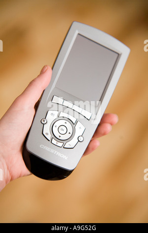 Crestron Control panel, Home automation technology Stock Photo - Alamy