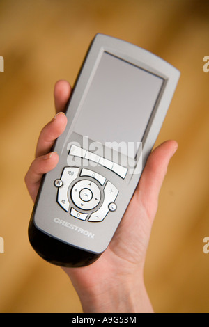 Crestron Control panel, Home automation technology Stock Photo - Alamy