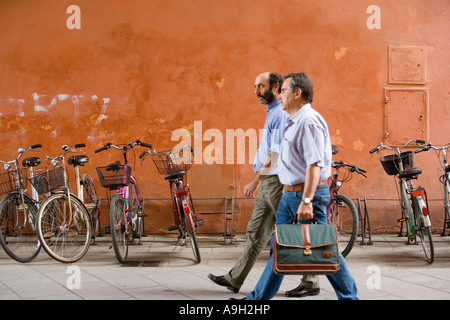 Bicycles and people Reggio nell Emilia Emilia Romagna Italy Stock Photo ...
