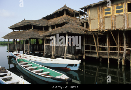 Lamin Lodge is built on stilts overlooking a mangrove creek, the Stock ...