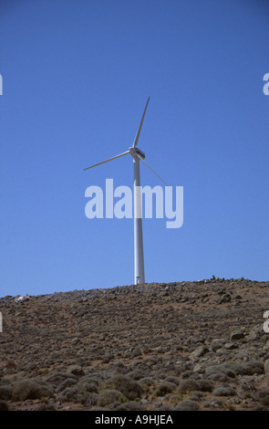 Wind farm on island of Lesbos Greece Stock Photo - Alamy