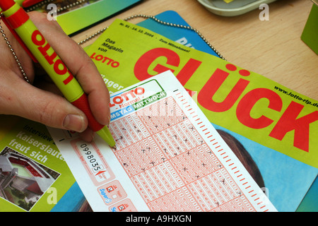 Lottery ticket, Toto Stock Photo - Alamy
