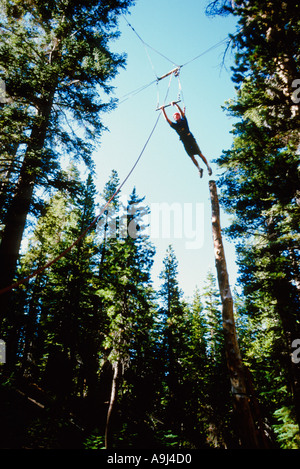 ropes obsticle course Stock Photo - Alamy