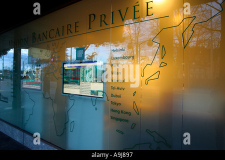 Switzerland Zurich Union privat bank Union Bancaire Privee Stock Photo ...
