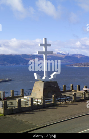Cross of Lorraine on Lyle Hill above Greenock, with Gourock in view ...