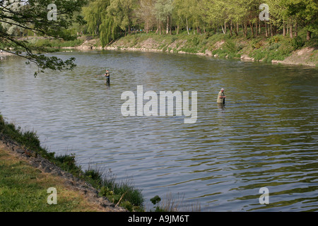Fly Fishing River Taff Bute Park Cardiff Stock Photo - Alamy