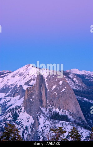 Half Dome and Clouds Rest at dusk from the summit of Sentinel Dome ...