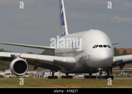 Airbus A380 Airbus new huge massive jet aircraft airliner rear view ...