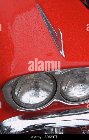 Vintage Red Car Stock Photo - Alamy