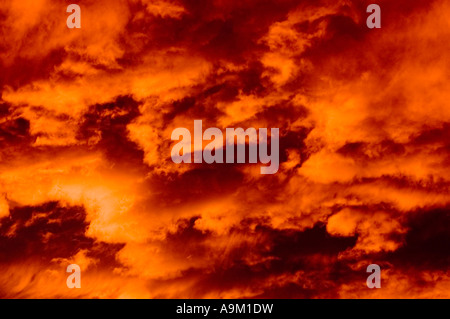 clouds at sunset with intense color Stock Photo - Alamy