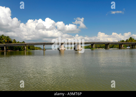 MURINJAPUZHA BRIDGE NEAR VAIKOM KERALA Stock Photo - Alamy