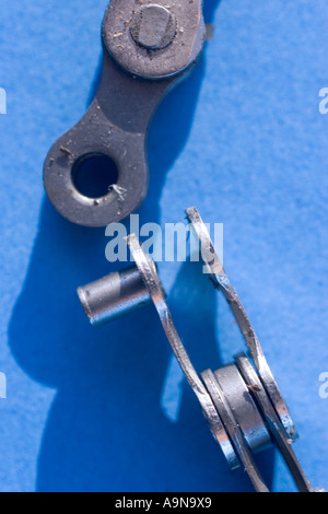 Broken bicycle chain, close-up Stock Photo - Alamy