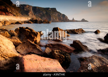 Rocky Cliffs near Torquay, Devon Stock Photo - Alamy