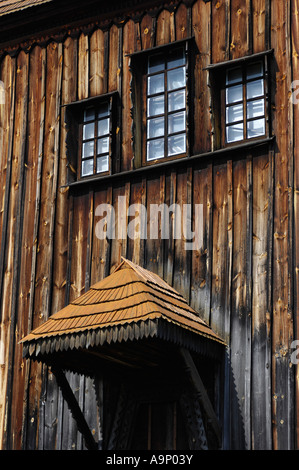 Old window in an ancient wooden house Stock Photo - Alamy