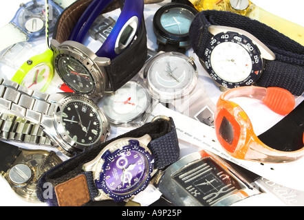Pile of various wristwatches Stock Photo - Alamy