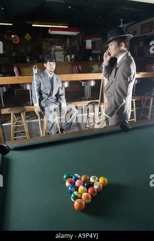 Gangster in a pool hall Stock Photo: 40243120 - Alamy