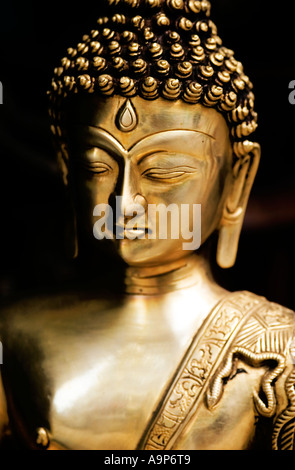 Buddha statue. The third eye. Close-up. France Stock Photo - Alamy
