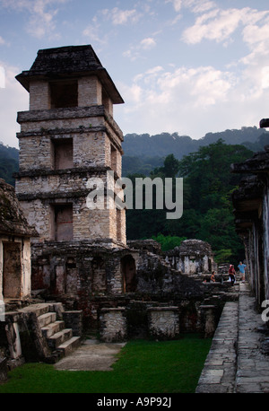 El Palacio, The Palace, Palenque Archaeological Site, Palenque, Chiapas ...